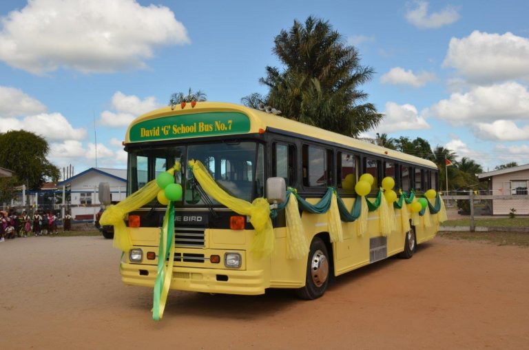 Kurukururu Residents Get yellow And Green 72 seater Bus Guyana Times Kurukururu Residents Get yellow And Green 72 seater Bus Guyana Times