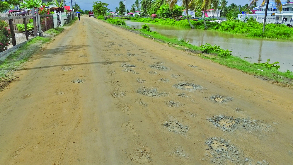 Anna Regina residents complain about substandard road works - Guyana Times