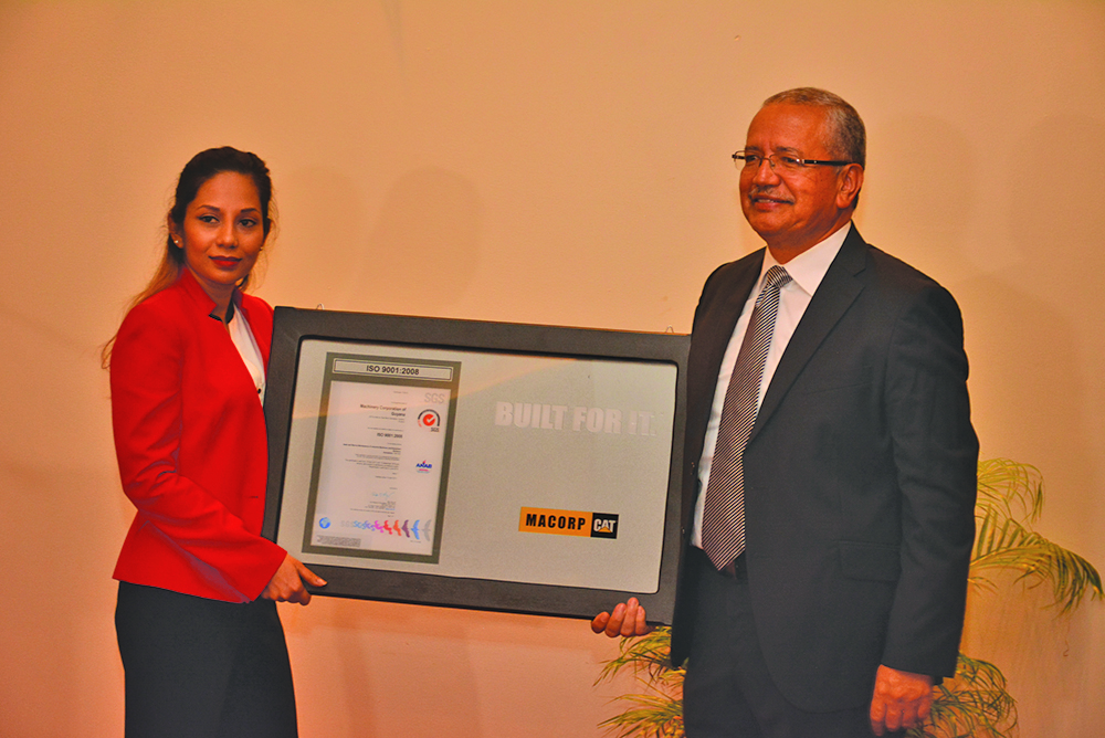 MACORP receives ISO 9001 Certificate - Guyana Times