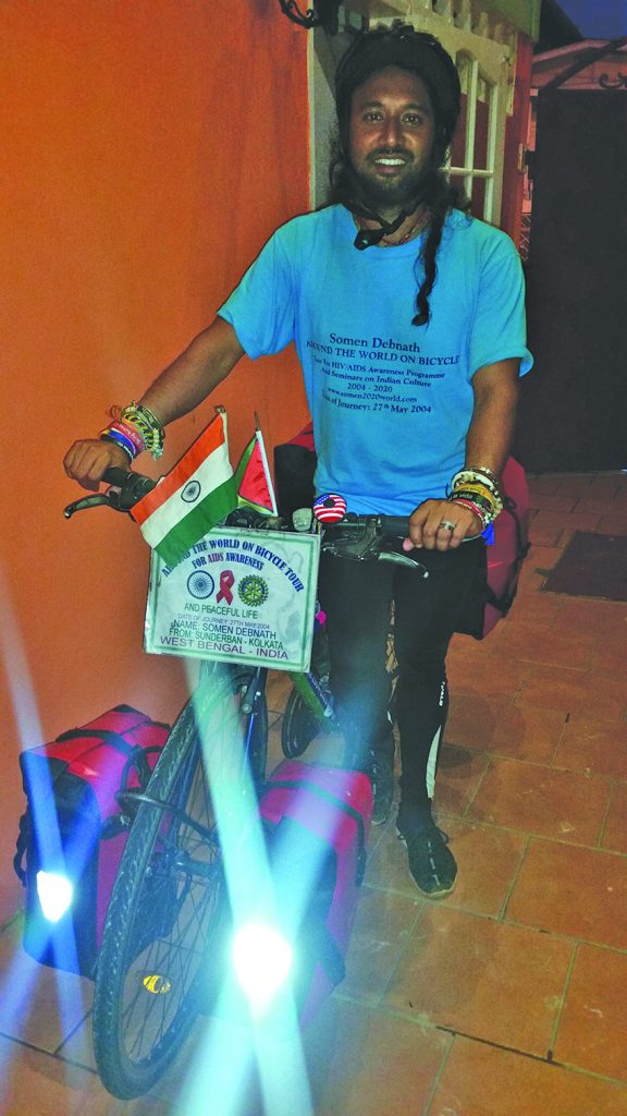 Indian cyclist reaches Guyana through Lethem border - Guyana Times