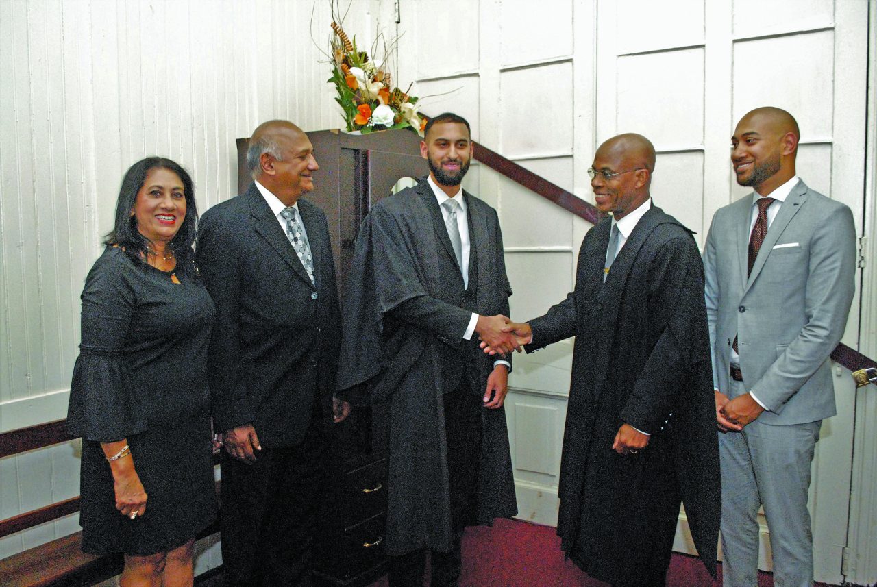 Son of former Chancellor admitted to the Bar - Guyana Times