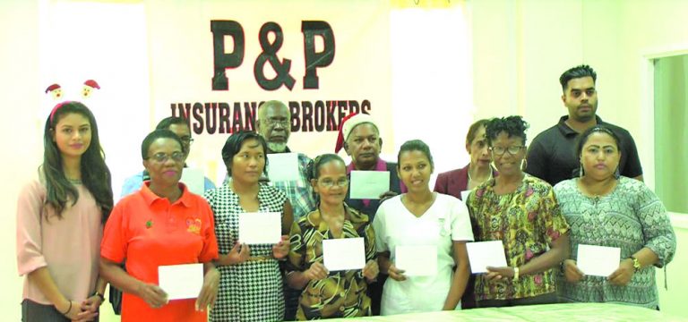 P&P Insurance spreads Christmas cheer to 10 NGOs - Guyana Times