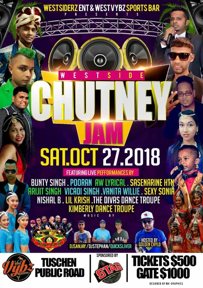 “Westside Chutney Jam” for October 27 - Guyana Times