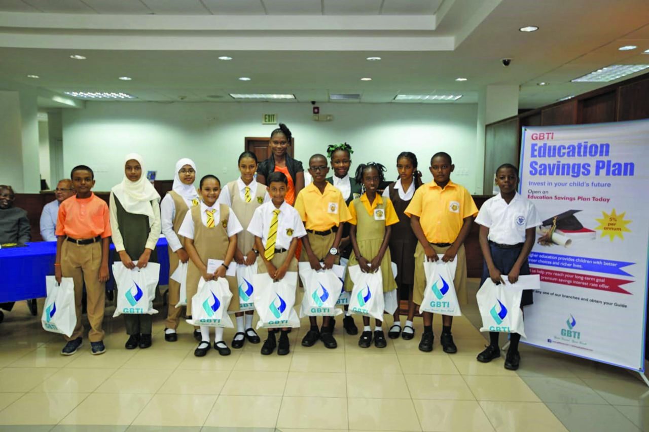 GBTI awards 15 Early Savers with bursaries - Guyana Times