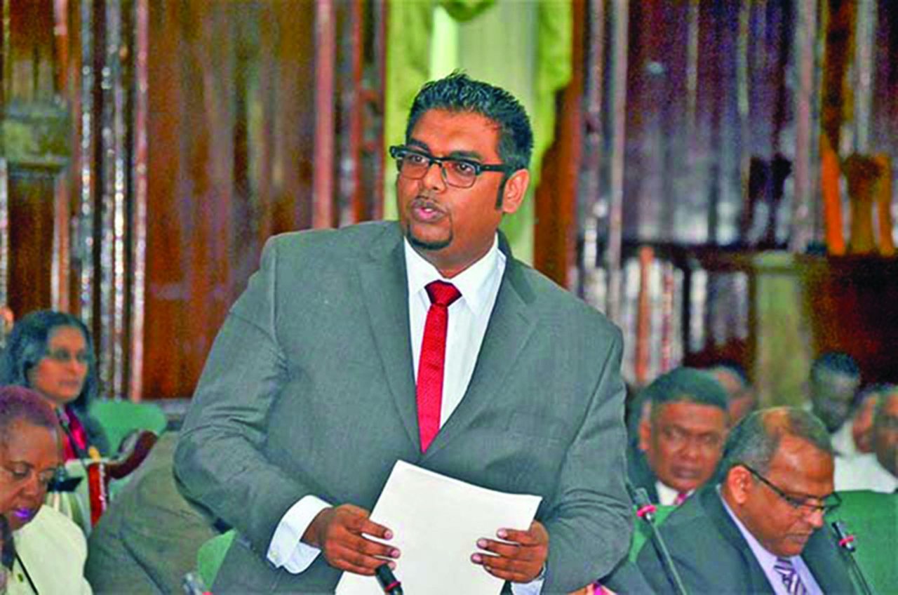 Irfaan Ali confronts David Patterson over lies in Parliament - Guyana Times