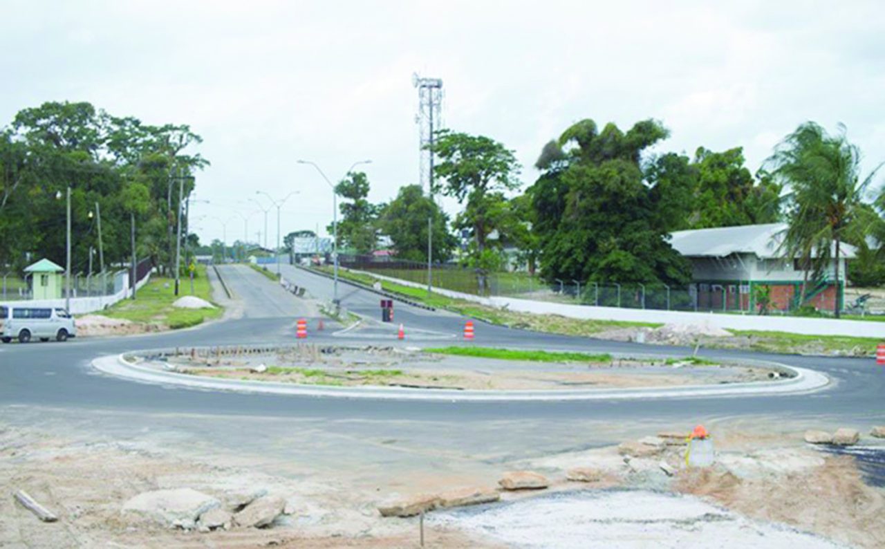 Timehri roundabout for completion this month – Patterson - Guyana Times