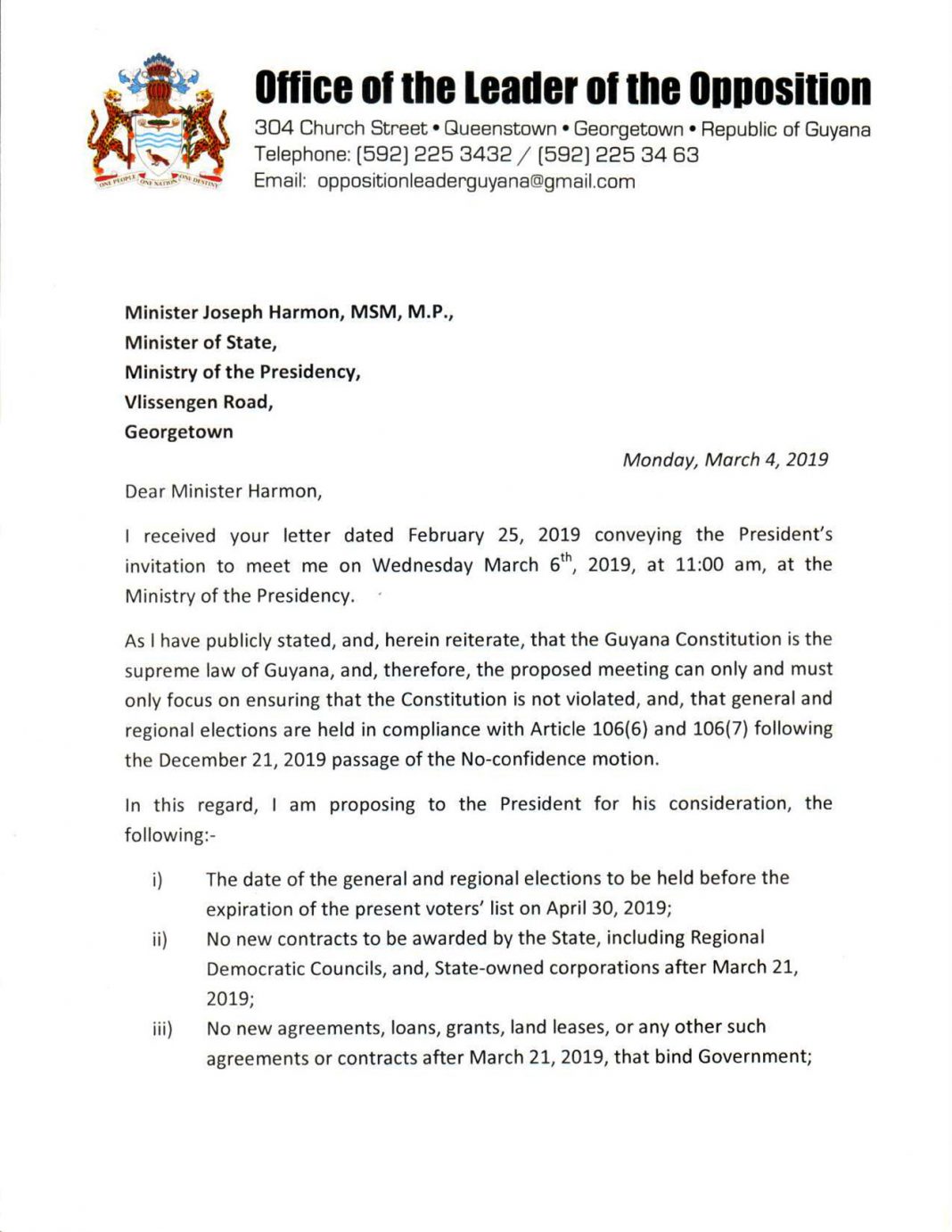 Jagdeo to make one more good-faith attempt to avert constitutional ...