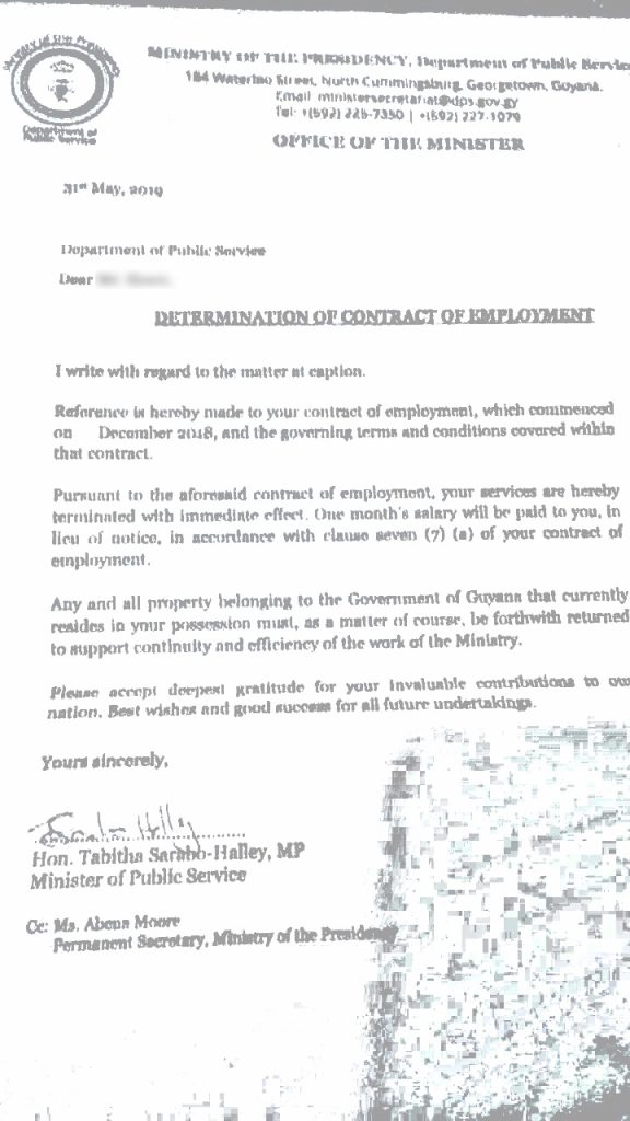 Termination letter sent to PSM staff surfaces - Guyana Times