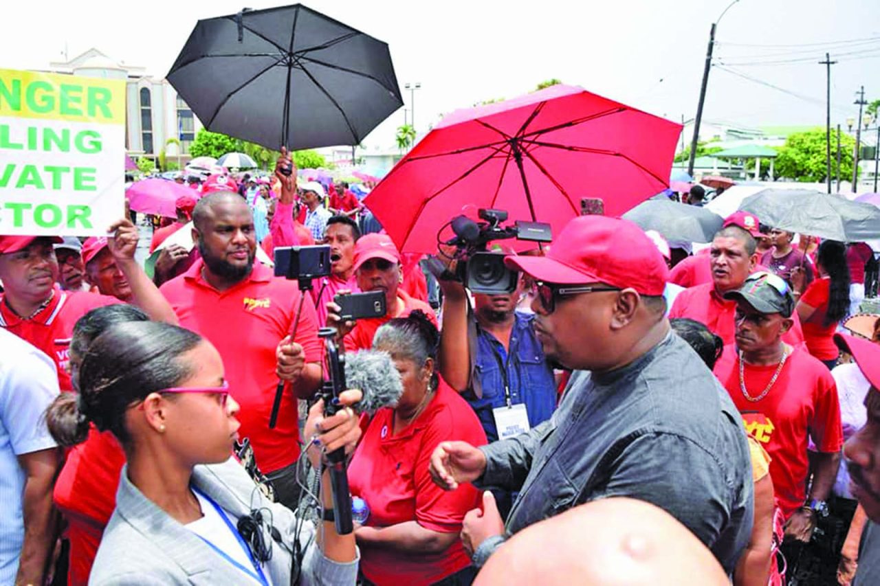 Guyanese protest Guyana’s illegal Govt - Guyana Times