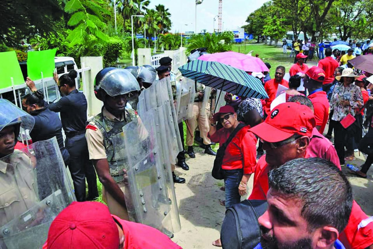 Guyanese protest Guyana’s illegal Govt - Guyana Times