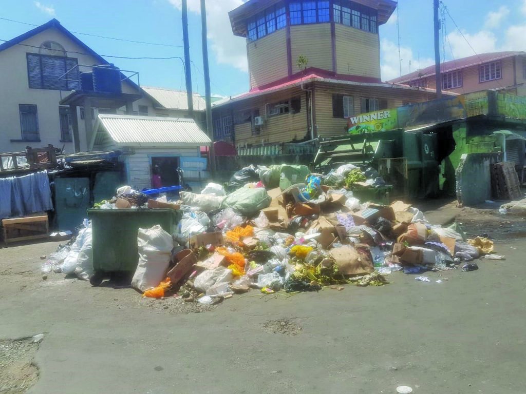 Damaged DHB causes garbage build-up in Georgetown - Guyana Times