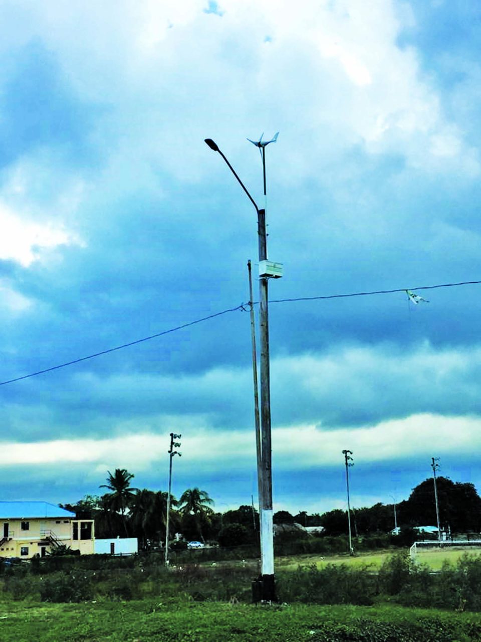GEA pilots stand-alone, wind-powered street light - Guyana Times