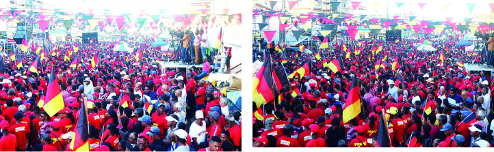 Thousands rally with PPP/C at campaign launch - Guyana Times