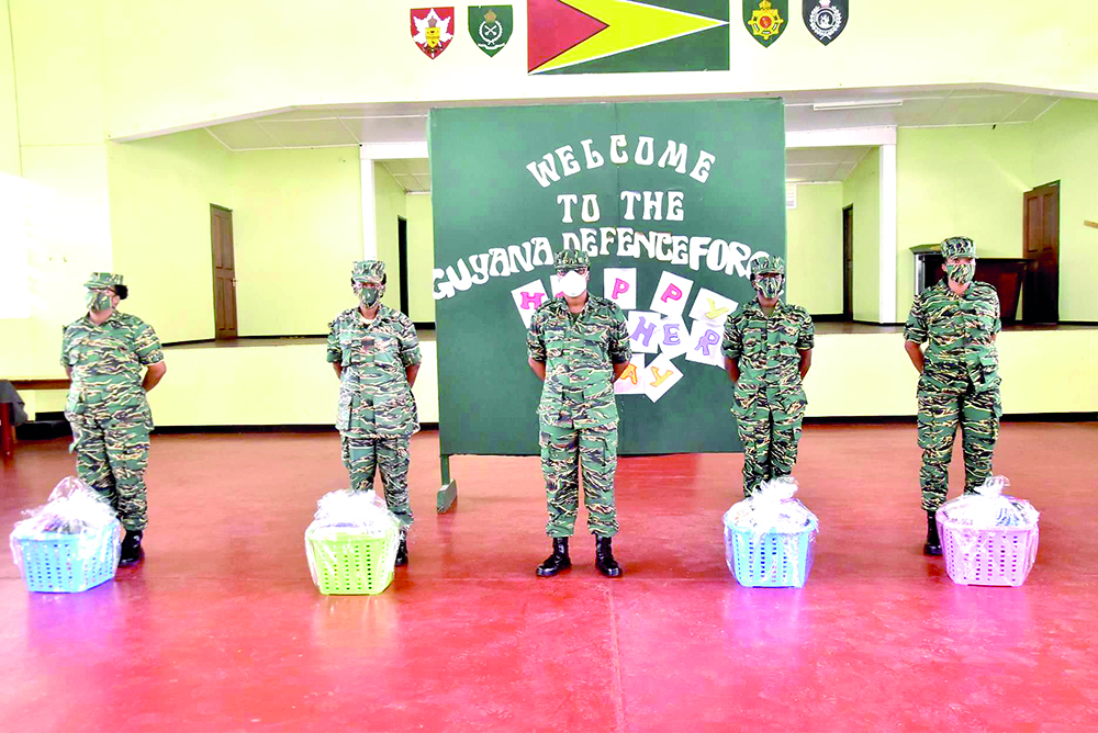 GDF honours servicewomen on Mother’s Day - Guyana Times