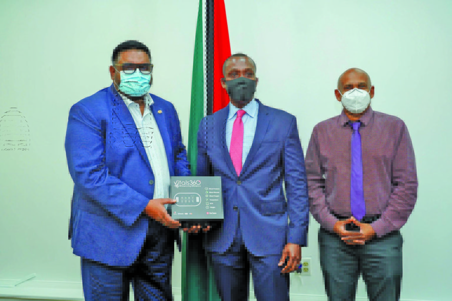 President receives Vital360 medical device from US-based Guyanese ...