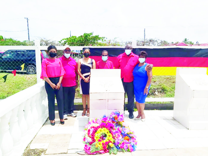 Janet Jagan remembered at wreath-laying ceremony in Region 2 - Guyana Times