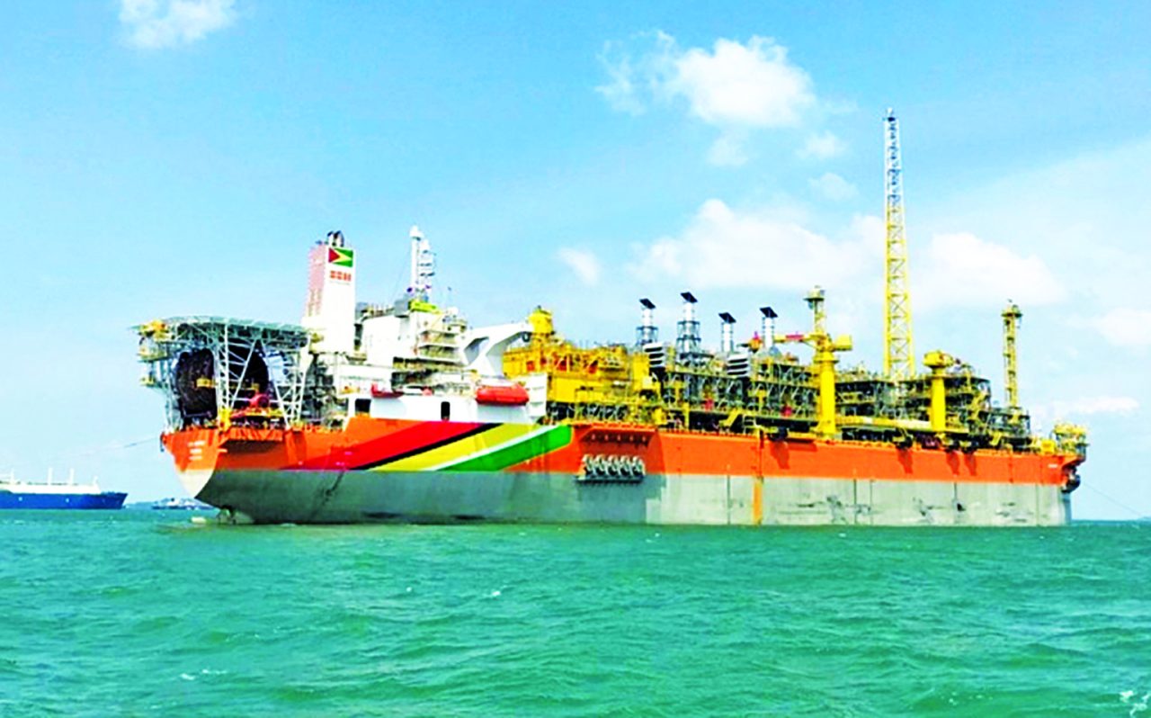Newly repaired flash gas compressor being reinstalled – Exxon - Guyana ...