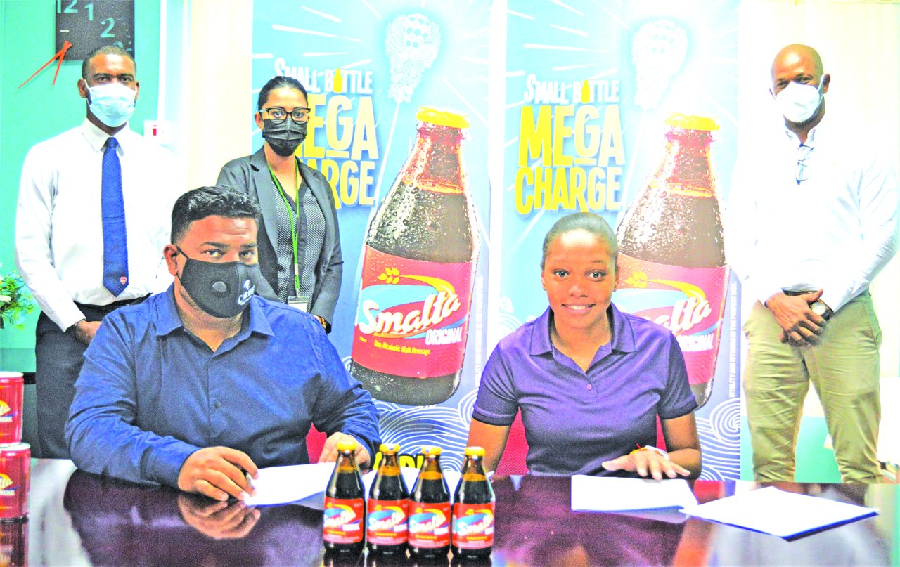 Edghill inks long-term contract with Smalta - Guyana Times