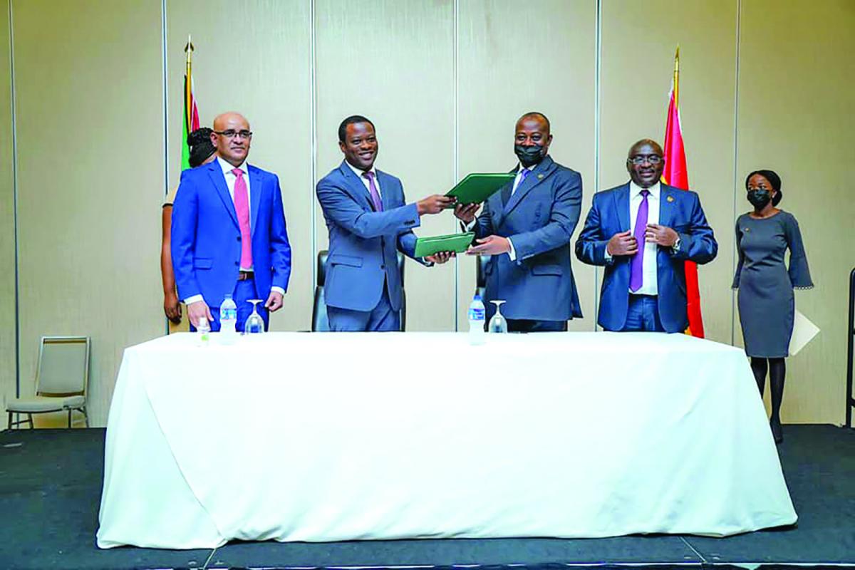 Agreements signed to boost cooperation, investments between Guyana ...