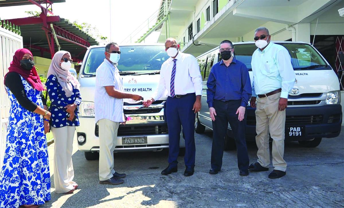 CIOG donates 2 vehicles to Health Ministry - Guyana Times
