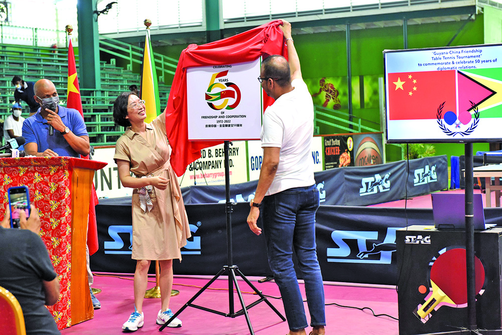 Guyana, China unveil logo in celebration of 50th anniversary - Guyana Times