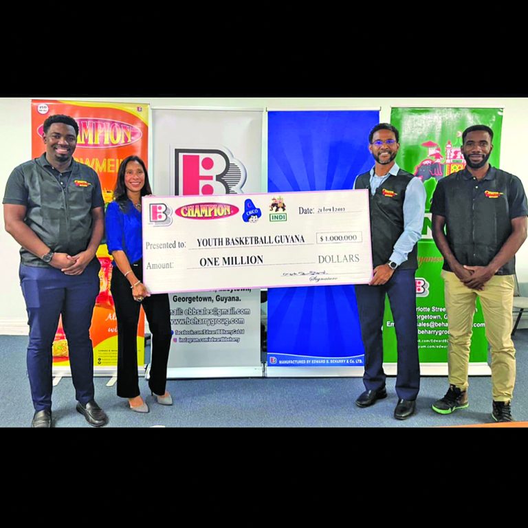 Edward B. Beharry & Co. recommits support for Youth Basketball Guyana ...