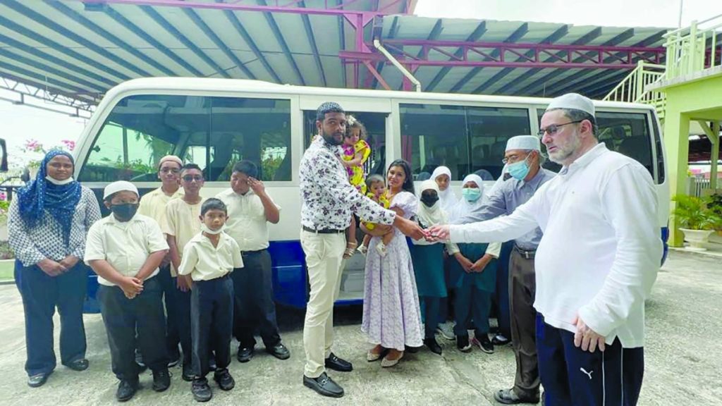 Jumbo Jet donates bus to CIOG - Guyana Times