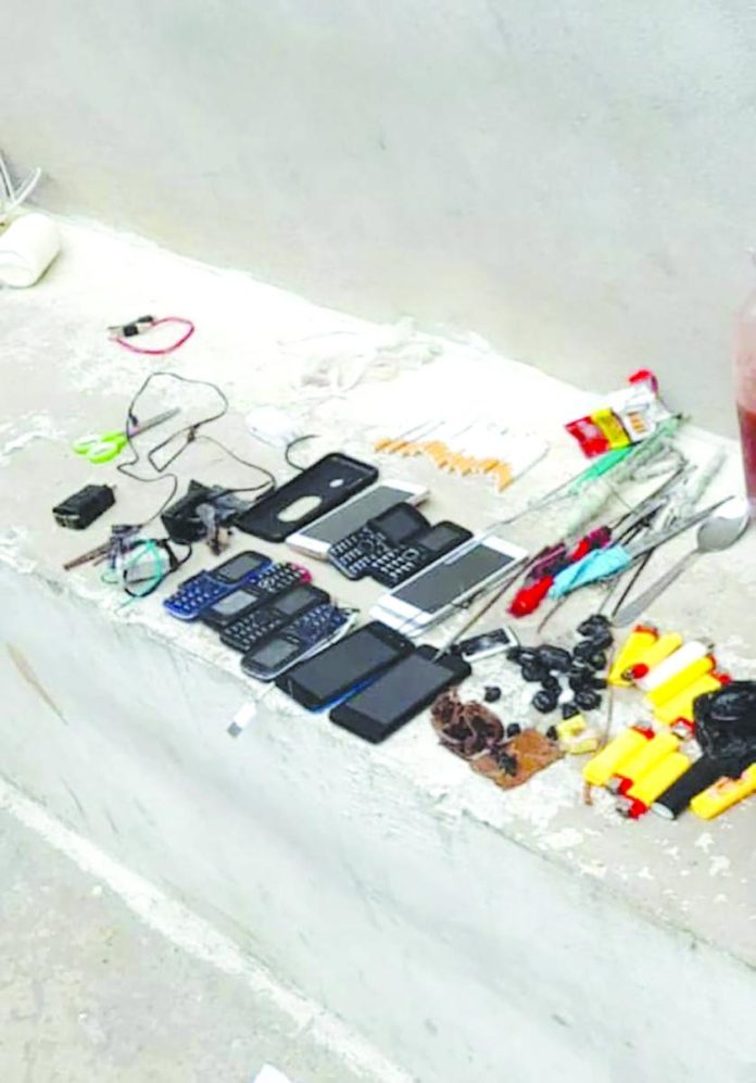 Ganja, improvised weapons among contraband found during prison search ...