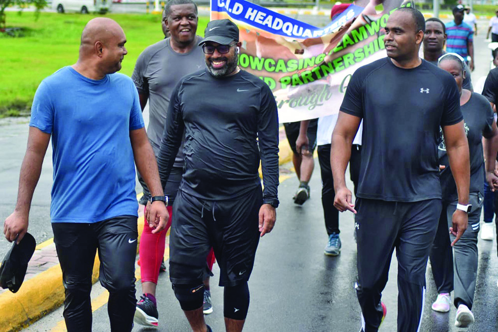 CID Headquarters holds “Fitness Walk and Run” - Guyana Times