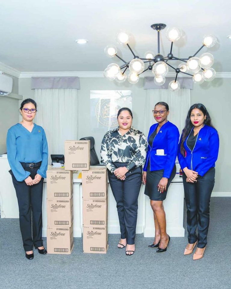 Assuria makes donation to Menstrual Hygiene Initiative - Guyana Times
