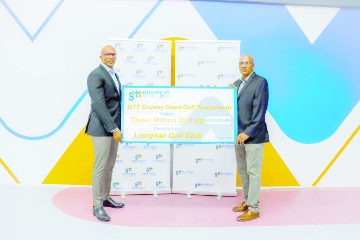 GTT commits to supporting the development of golf locally - Guyana Times
