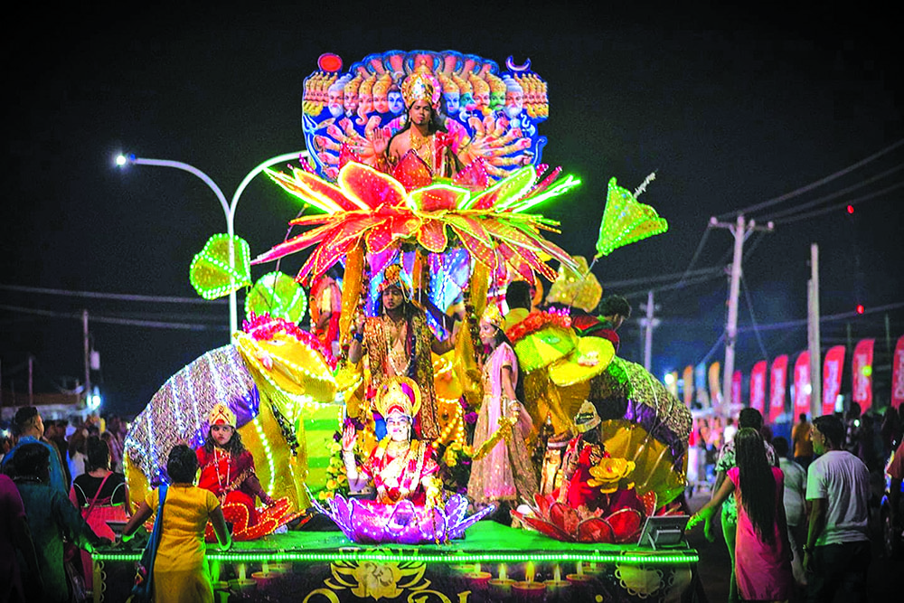 Digicel Guyana on board GHDS’s Deepavali Motorcade - Guyana Times