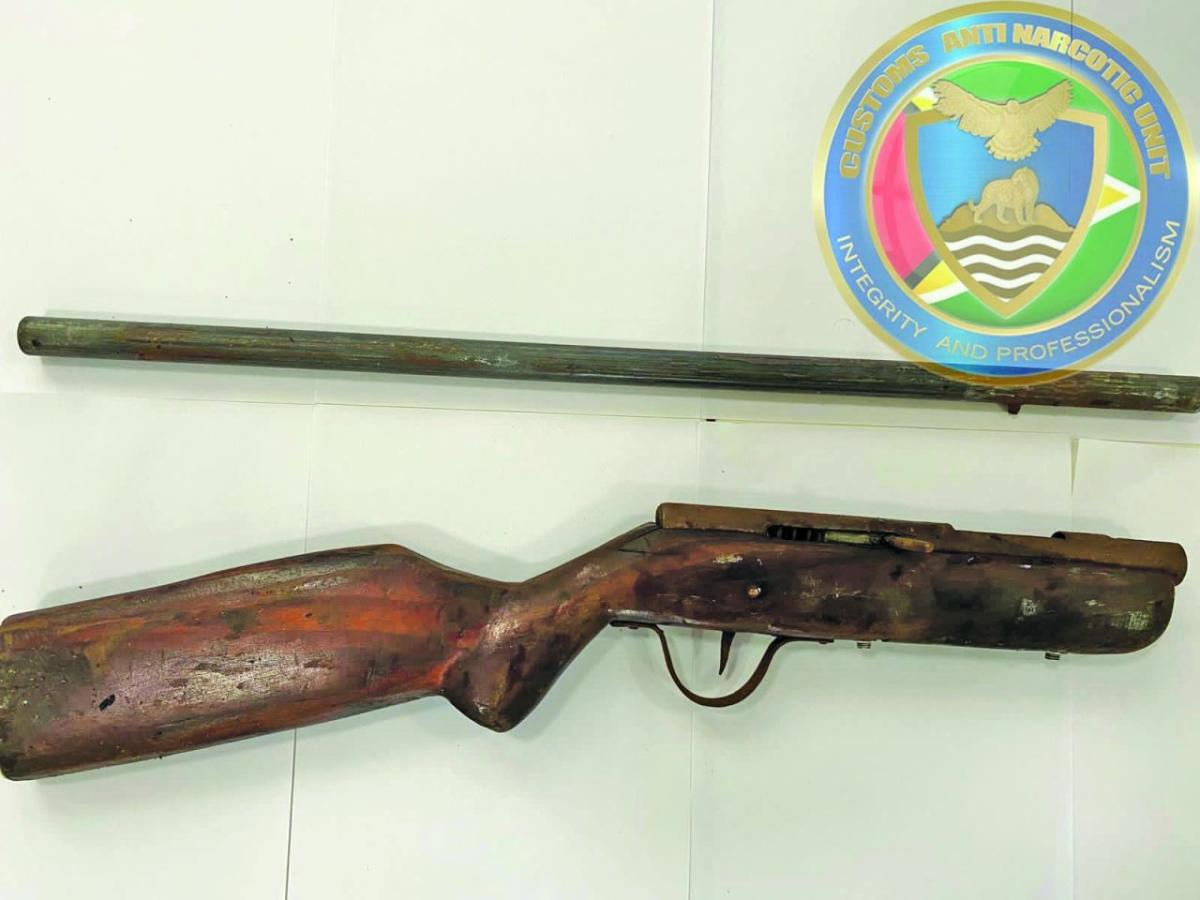 CANU finds gun, ganja during Lethem raid - Guyana Times