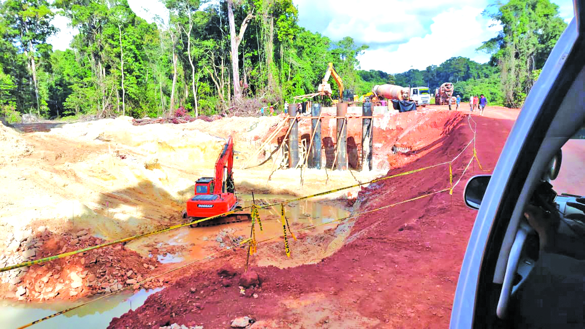 Work progressing on Linden-to-Mabura all-weather road - Guyana Times