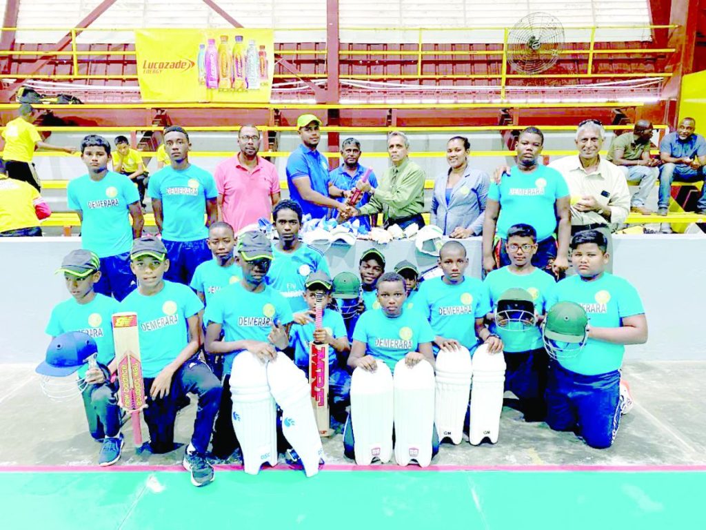 GCB donates under-13 cricket equipment to county boards - Guyana Times
