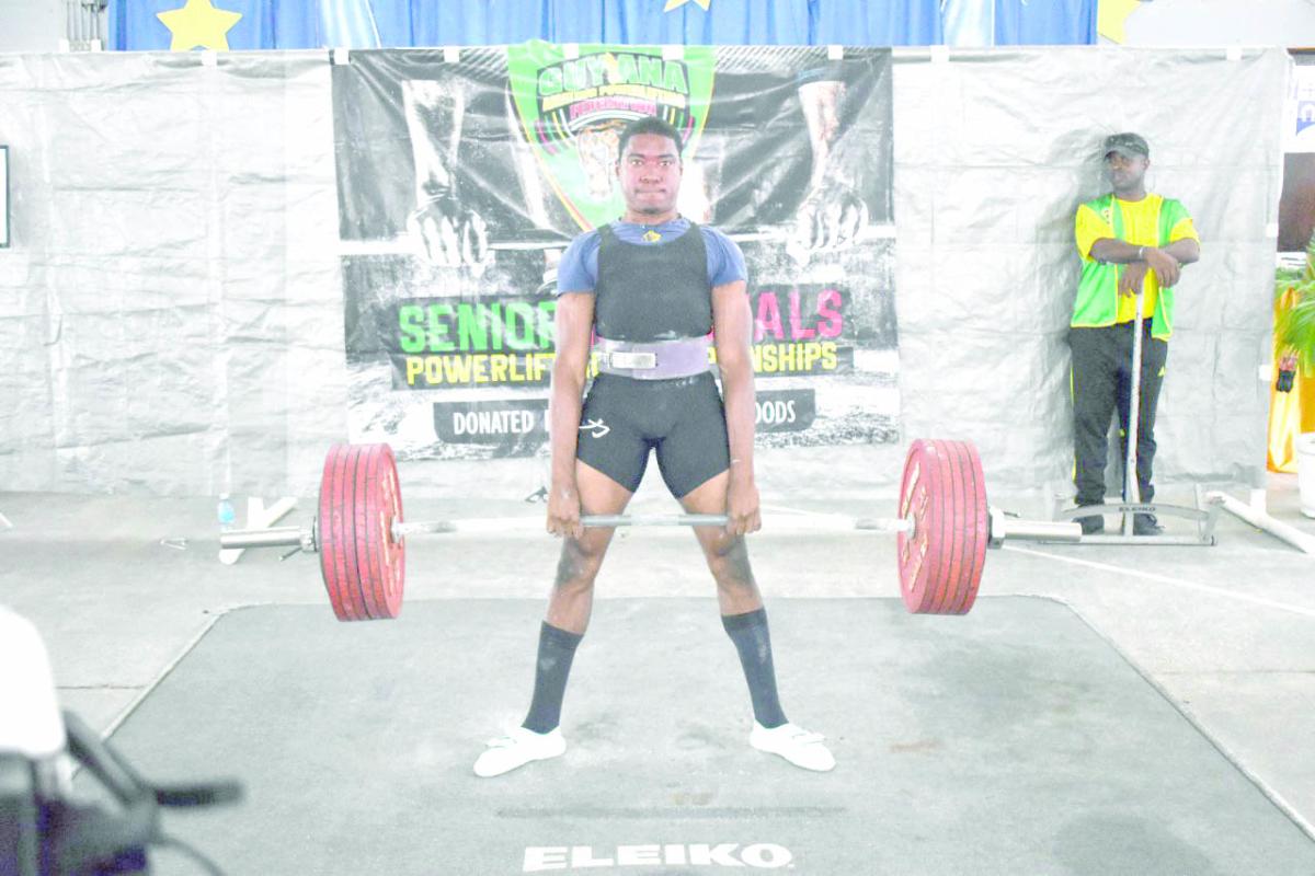 A powerlifter's appeal: Dominic Tyrell seeking sponsorship - Guyana Times