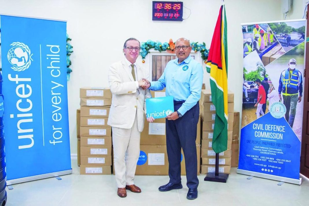 UNICEF makes donations to CDC - Guyana Times