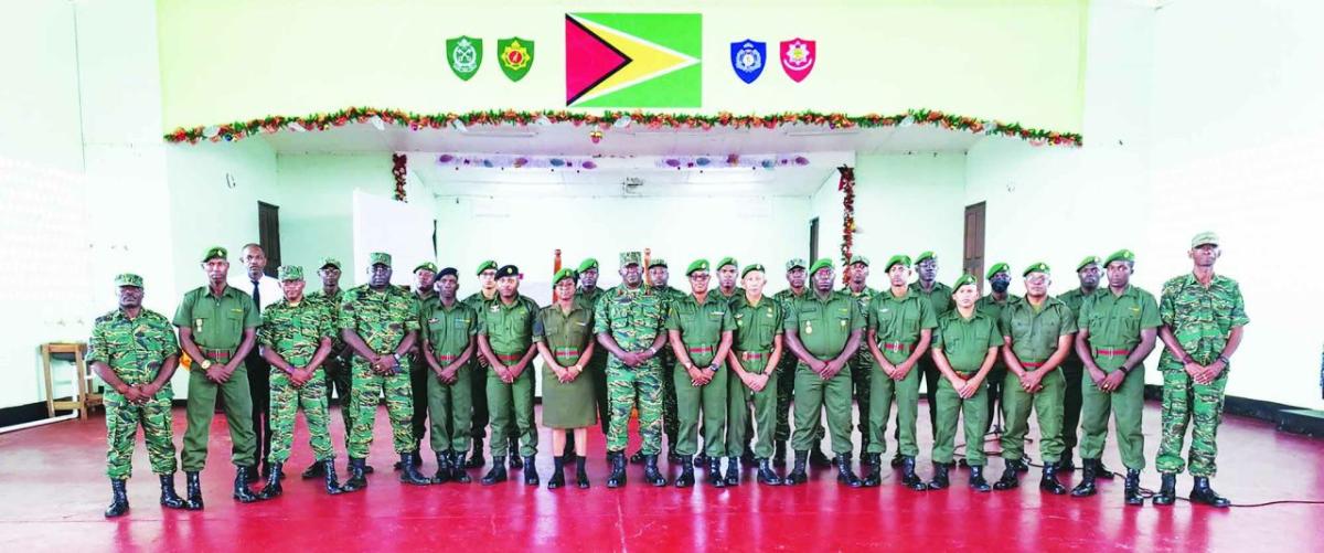 Newly-promoted GDF ranks badged - Guyana Times