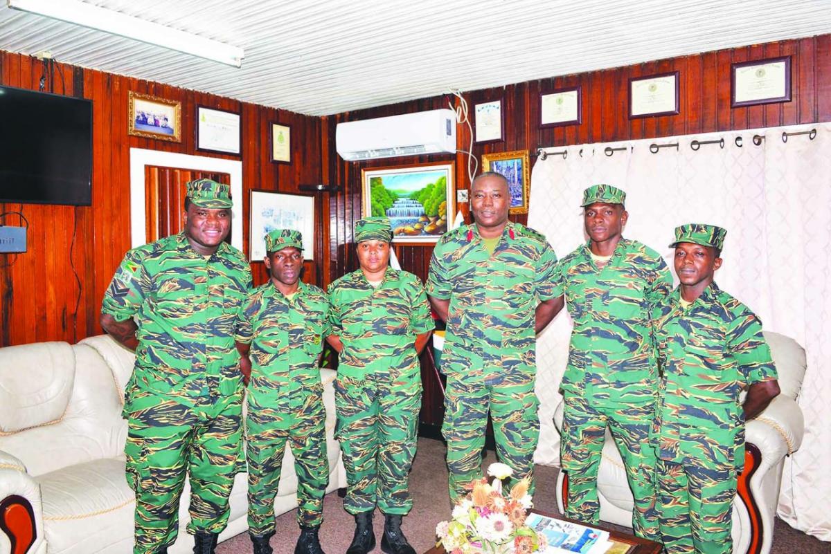 Newly-promoted GDF ranks badged - Guyana Times