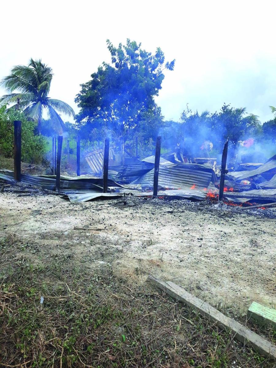 2-year-old burnt as fire destroyed Mahaicony home - Guyana Times