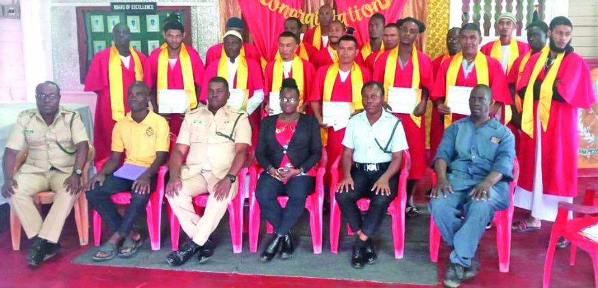 Mazaruni inmates graduate with husbandry, culinary certificates ...