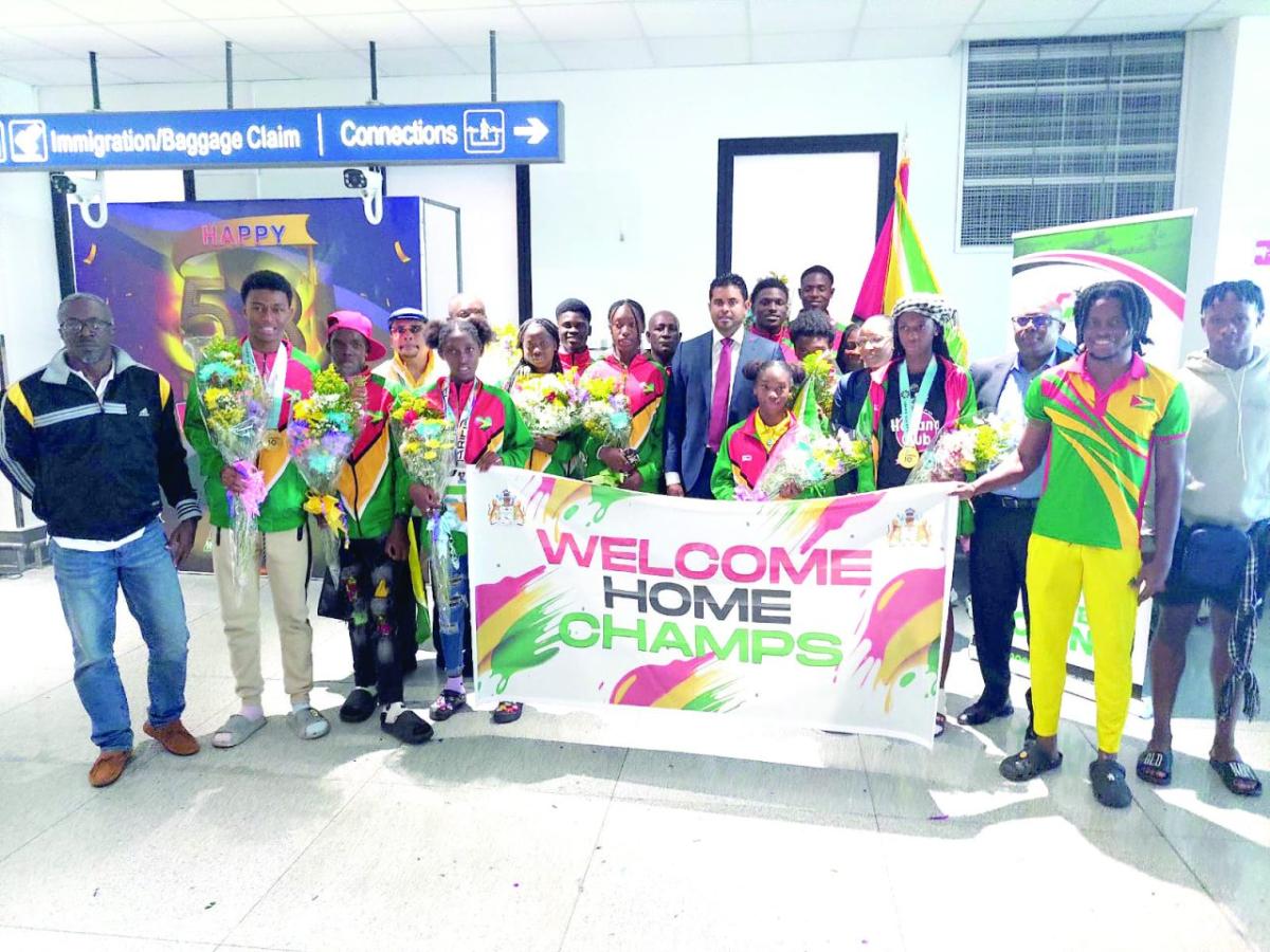 CARIFTA athletes get hero’s welcome - Guyana Times