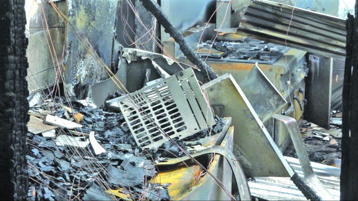 Faulty chiller causes massive fire at Mario's Juice Bar - Guyana Times