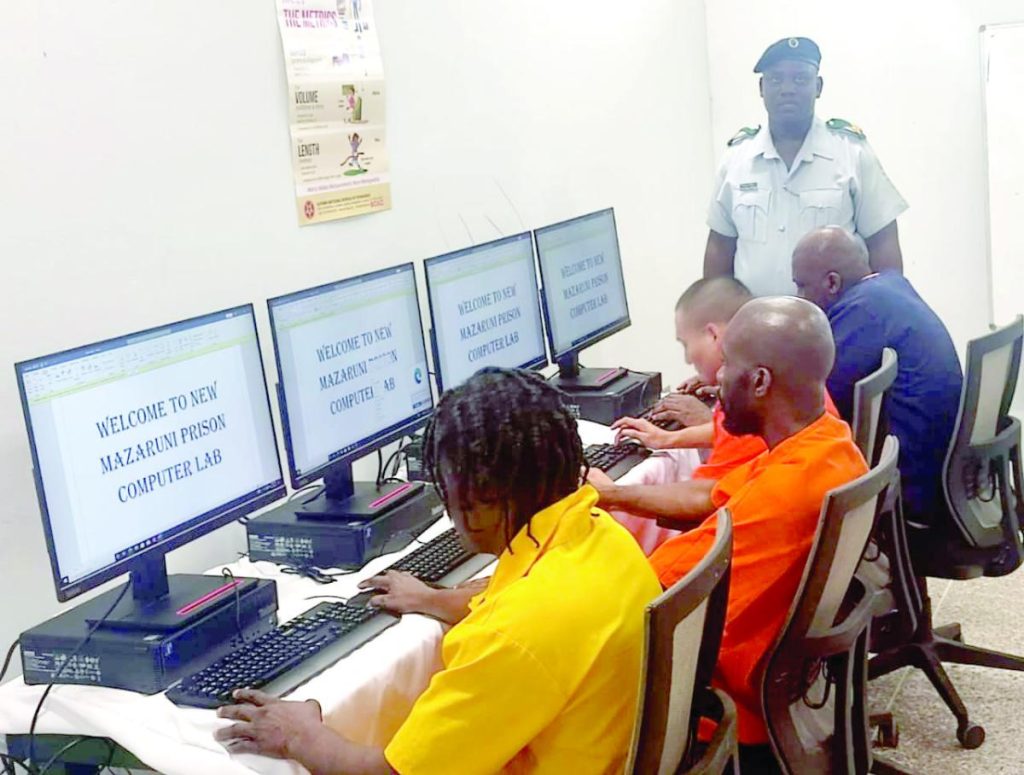 100 prison inmates start IT classes - Guyana Times