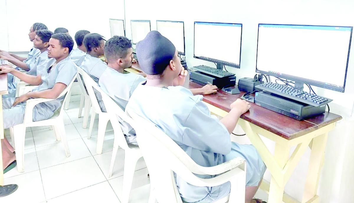 100 prison inmates start IT classes - Guyana Times