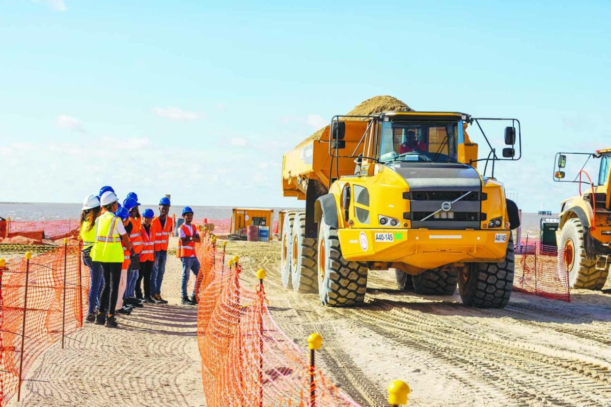 VEHSI artificial island now connected to land via road - Guyana Times