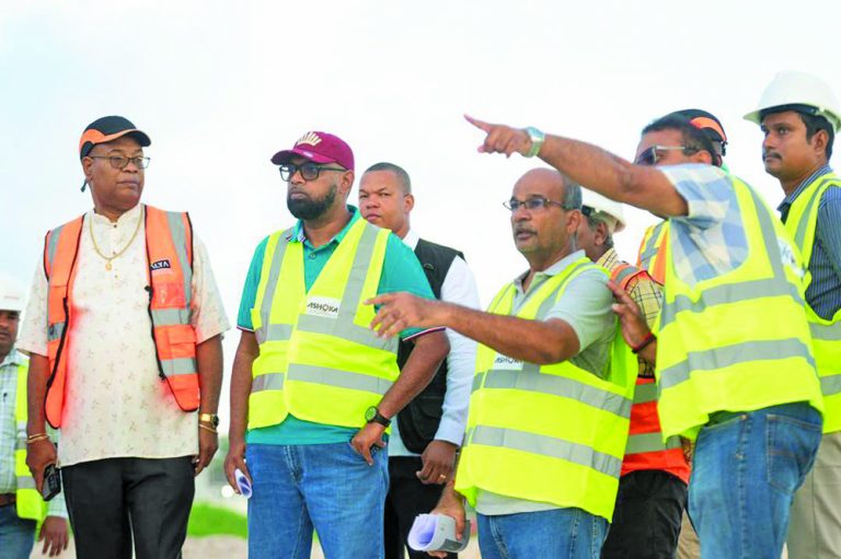 Ogle, Good Hope, Mahaica roads: Pres Ali urges contractors to maintain ...