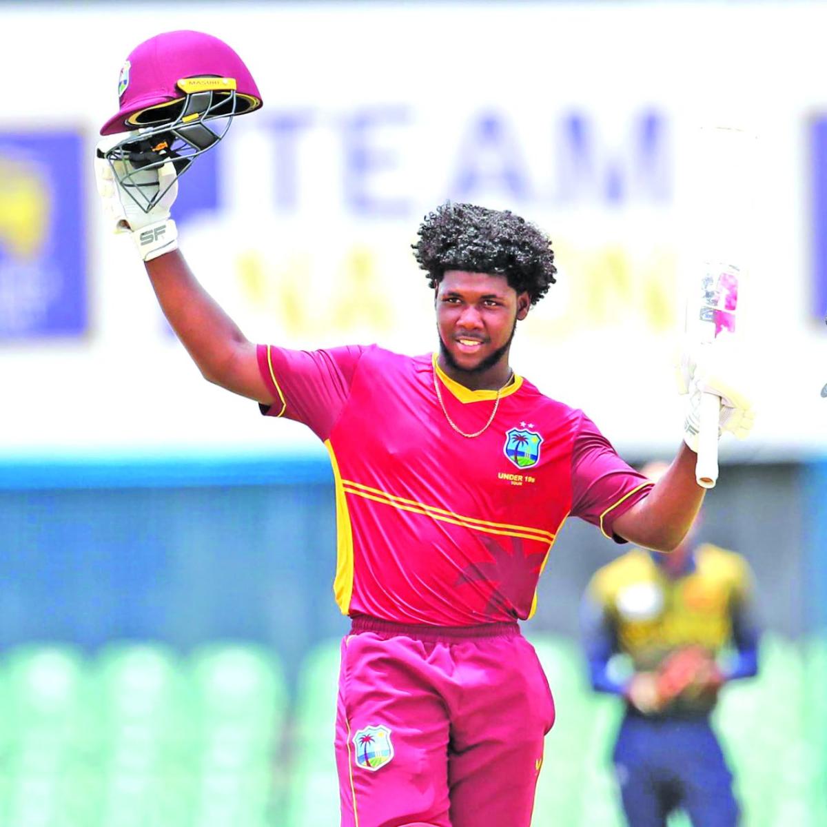 Johnson slams 105 as WI U19s clobber Sri Lanka by 195 runs - Guyana Times