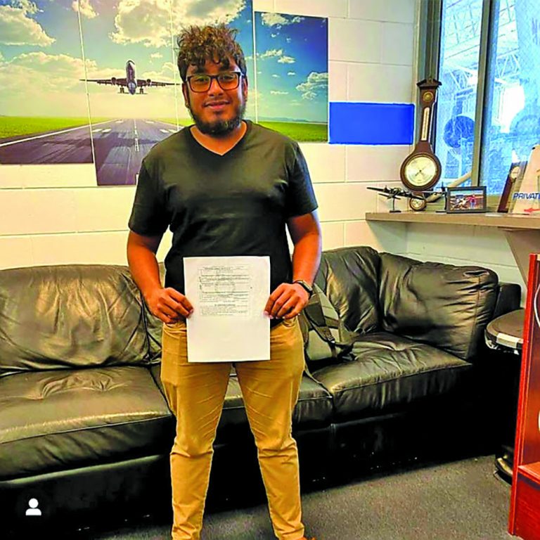 Matthew Sookhoo fulfils aviation dream, becomes a pilot - Guyana Times