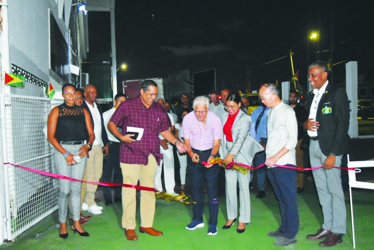 ‘Dane Gobin Tennis Court’ opened at Everest Cricket Club - Guyana Times